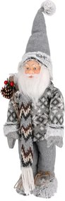 Vánoční dekorace Santa Claus s pytlem 50 cm
