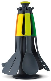 Sada 6 kusů kuchyňských nástrojů se stojanem Elevate Carousel, barevný