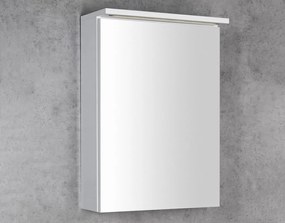 Aqualine Aqualine, KAWA STRIP Galerka s LED osvětlením 50x70x22cm, bílá, WGL50S