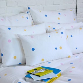 MARIELI Twister - Povlak na polštář z bavlněného saténu s puntíky Velikost polštáře: 70 x 90 cm