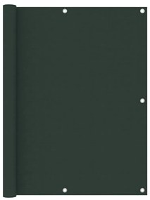 vidaXL Balkónová zástěna tmavě zelená 120 x 400 cm oxfordská látka