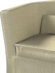 Potah na křeslo IKEA Ektorp Tullsta barva béžová látka pletený vzor