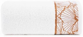 Bílý bavlněný ručník LUNA3 s bordurou 50x90 cm Rozměr: 50 x 90 cm