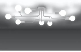 Sollux SL.1444 - Přisazený lustr VECTOR 8xE27/15W/230V bílá