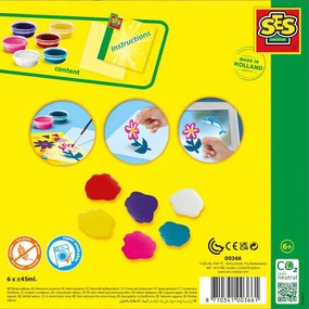 SES CREATIVE Barvy na malování okenních obrázků kreativní set v krabici 00366