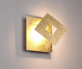 LED nástěnné svítidlo ve zlaté barvě Leano – Trio