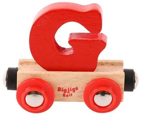 Bigjigs Rail Vagónek dřevěné vláčkodráhy - Písmeno G