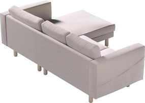 Potah na pohovku IKEA Norsborg 3-místná se šezlongem barva béžová látka sametová