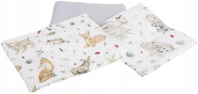 Dětské mušelínové pleny BABYMAM PREMIUM 60x75 cm - sada 3 ks - Lesní zvířátka