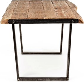 Jídelní stůl s deskou z akácie 90x180 cm Elmer – Bizzotto