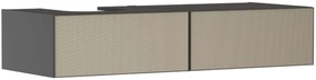 Hansgrohe Xevolos E - Umyvadlová skříňka, 28x137x55 cm, 2 zásuvky, matná šedá/strukturovaný bronz 54321390