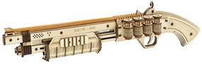 Robotime 3D dřevěné mechanické puzzle Brokovnice Terminátor LQ501 170 ks