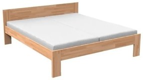 Manželská postel 180 cm Natasha (masiv buk) (s rošty a matracemi). 1029756