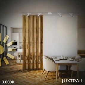 Lištové LED svítidlo BRILONER Luxtrail 48V spot 5W nastavitelné bílé 8031016