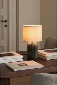 Šedá/béžová látková stolní lampa (výška 36 cm) Mizu – Ellos Home