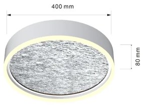 Wofi 9002-103M - LED Stmívatelné stropní svítidlo BORDEAUX LED/37W/230V stříbrná
