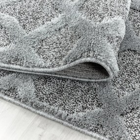 Ayyildiz, Kusový koberec Pisa 4702 Grey kruh, 80x80 (průměr) kruh, šedá, ložnice