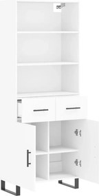 Skříň highboard bílá 69,5 x 34 x 180 cm kompozitní dřevo 3200537