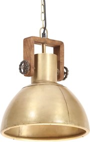 Industriální závěsné svítidlo 25 W mosazné kulaté 30 cm E27 320533
