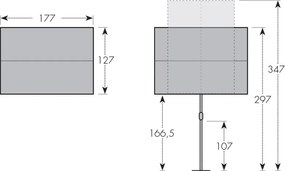 Doppler ACTIVE Balkónová clona zahradní slunečník 180 x 130 cm zelená