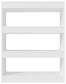 Knihovna / dělicí stěna bílá 80 x 30 x 103 cm kompozitní dřevo - Default Title