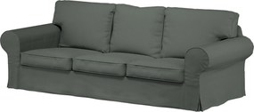 Potah na pohovku IKEA  Ektorp 3-místná, rozkládací STARÝ MODEL PIXBO barva zelená látka pletený vzor