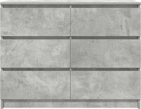 Příborník betonově šedý 100x35x76 cm Dřevěné konstrukce 3328501