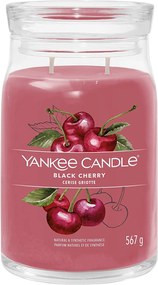 Yankee Candle vonná svíčka Signature ve skle velká Black Cherry  567 g