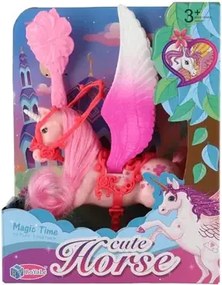TEDDIES Jednorožec s křídly česací s hřebenem / Plast / 22 cm / 3 barv