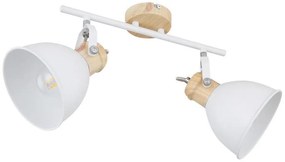 Globo 54018-2 přisazené stropní svítidlo wiho 2x40w | e27 - dřevo, bílá