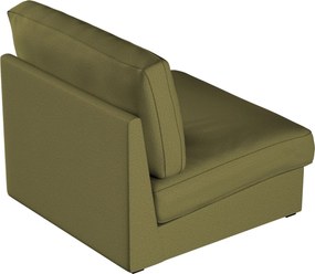 Potah na neskládací křeslo IKEA Kivik barva zelená látka pletený vzor