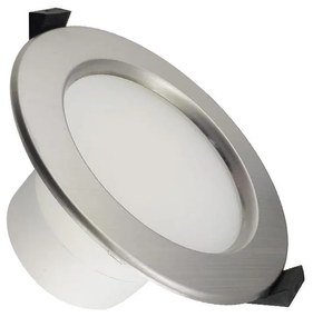 NEDES | LED Koupelnové podhledové svítidlo LED/10W/230V 4000K stříbrná IP44 | ND3207