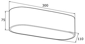 Argon 0903 - Stropní svítidlo TONI 2xE27/15W/230V černá
