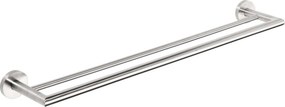 Sapho X-STEEL - Držák ručníků dvojitý, délka 66 cm, nerez XS403