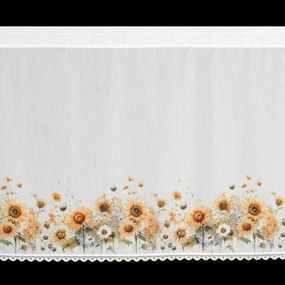 KRÁTKÁ ZÁCLONA NA PÁSCE SUNFLOWER 150X70 CM KVĚTY