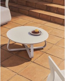 Kovový kulatý zahradní konferenční stolek ø 80 cm Tamaris – Kave Home