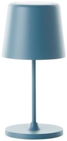 Brilliant G90939/04 Venkovní AKU stolní lampa KAAMI modrá USB-A