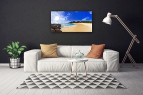 Obraz na plátně Slunce Moře Pláž Krajina 140x70 cm
