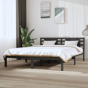 vidaXL Rám postele masivní borovice 120 x 200 cm [3104213] Barva: Černá