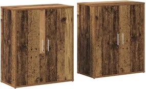 Servírovací skříň 2 ks Staré dřevo 60 x 31 x 70 cm 3365550