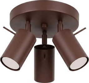 Sollux Lighting Stropní svítidlo RING 3P hnědé
