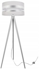Podlahová lampa INTENSE CHROME, 1x textilní stínítko (výběr z 6 barev), (výběr z 5 barev konstrukce), (fi 40cm)