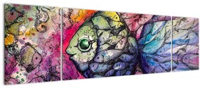 Obraz - Barevná rybička (170x50 cm)