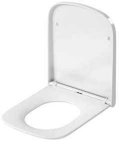 Cersanit Larga square Clean On, závěsná wc mísa 3/5 l + sedátko s pomalým zavíráním z duroplastu, bílá, S701-473