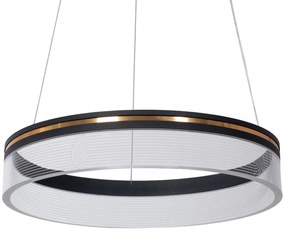 Toolight, LED závěsné svítidlo 40cm APP1191-CP, černá-zlatá, OSW-40022