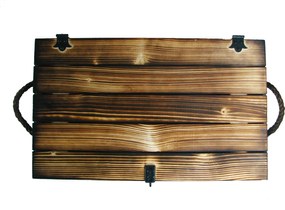 Dřevěná bedýnka na hračky - uzavíratelná 60x36x33cm seversky smrk - Opalovaná