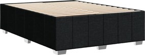 Rám postele bez matrace černý 140 x 190 cm textil 3284834