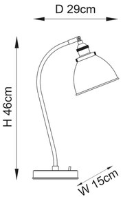 Endon 98747 - Stolní lampa FRANKLIN 1xE14/7W/230V mosaz