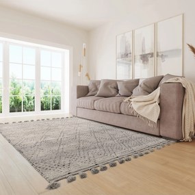 Tribeca Design Kusový koberec Livan Grey Black Diamond Rozměry: 120x170 cm