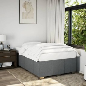 Rám postele bez matrací tmavě šedá 120x190 cm textil 3284819